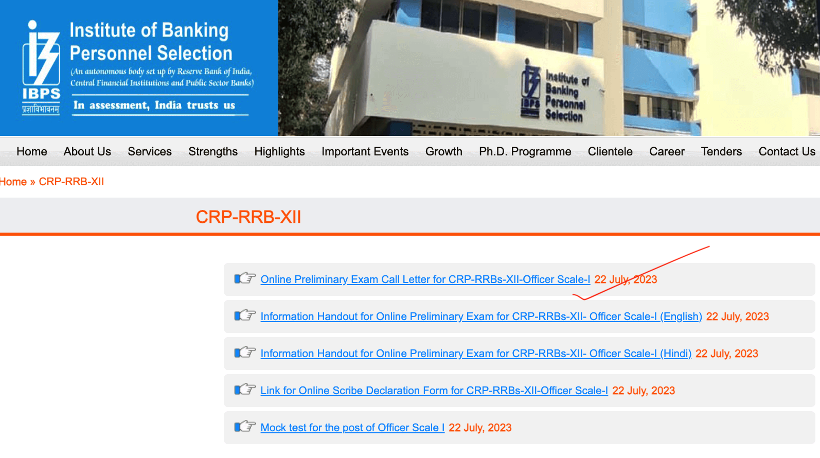 IBPS RRB PO Admit Card 2023 Out, Officer Scale 1 Prelims Call Letter