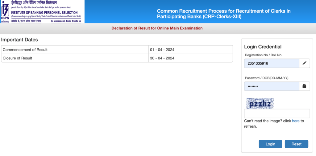 IBPS Clerk Mains Result 2024 Out at ibps.in, Check Cut Off Marks