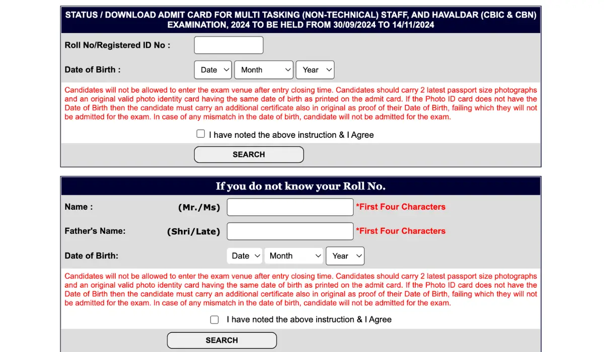 SSC MTS Admit Card 2024 Out Region-wise, Direct Links Here SSC MTS Admit Card 2024 Out Region-wise, Direct Links Here