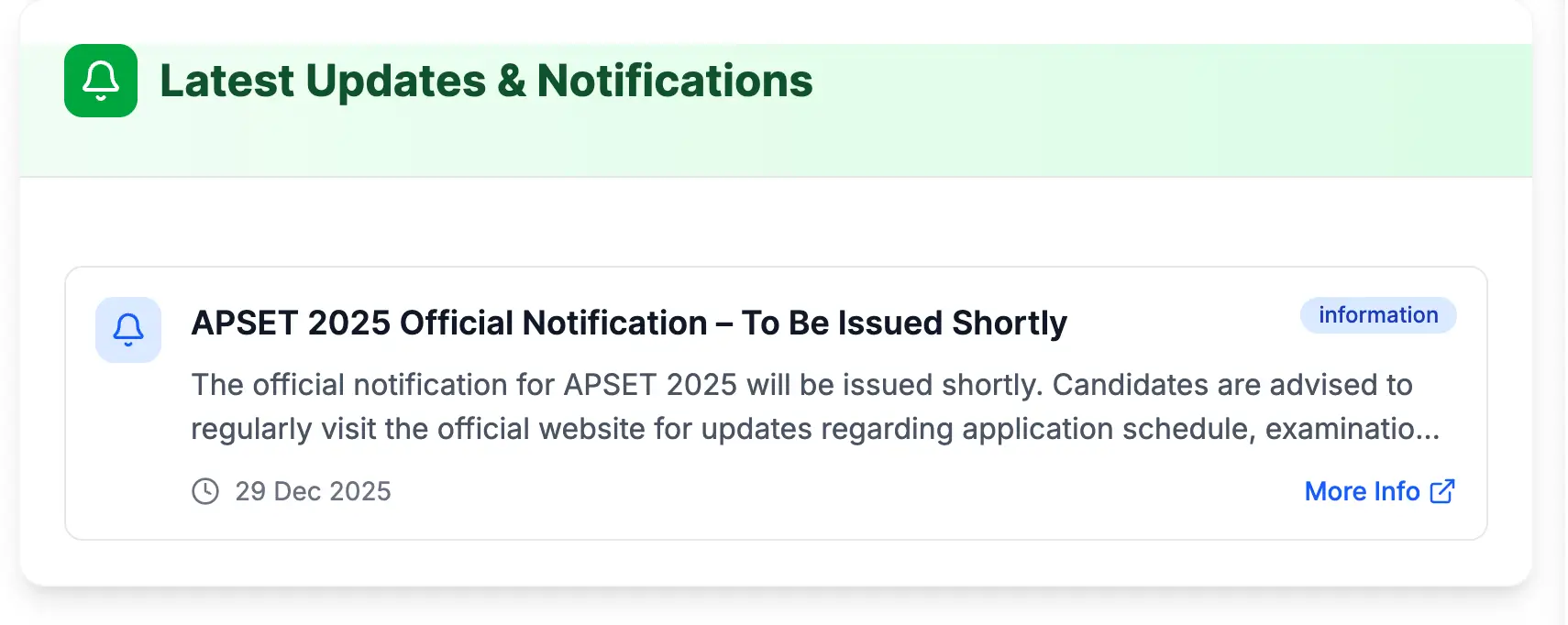 AP SET 2025 Notification, Exam Date, Eligibility, Application Form