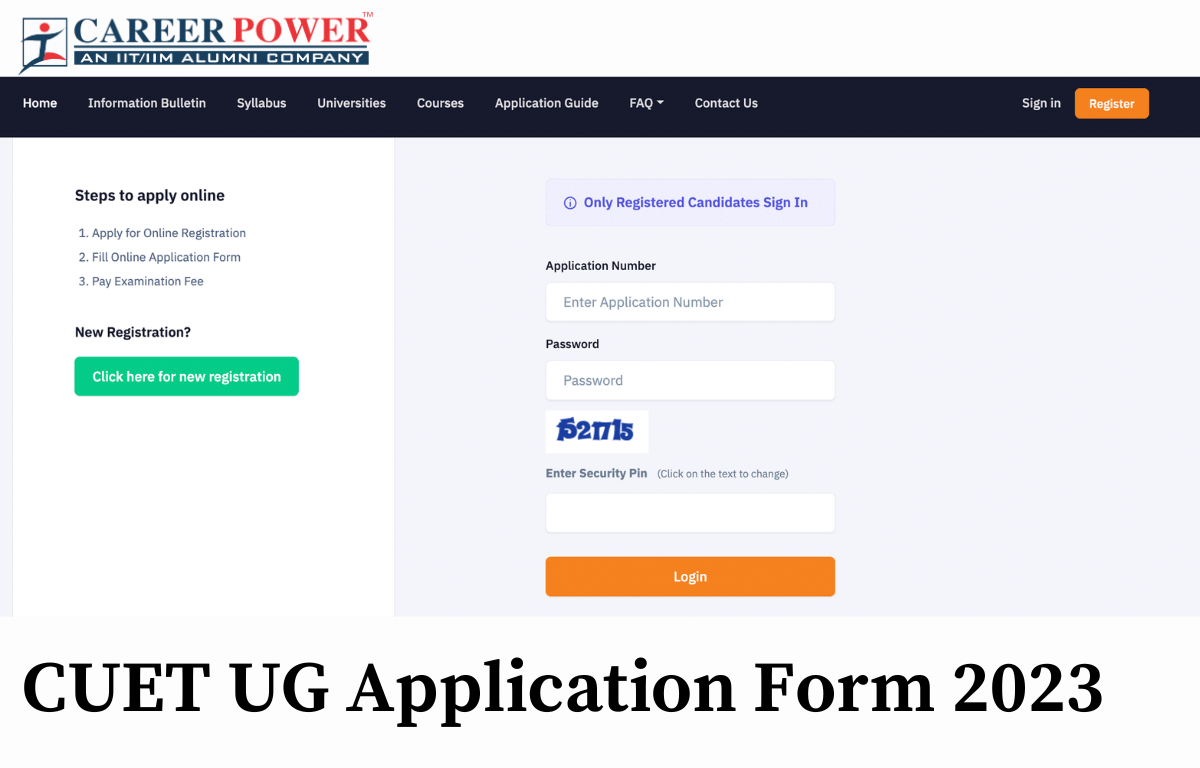 Cuet Form Registration 2023 Printable Forms Free Online