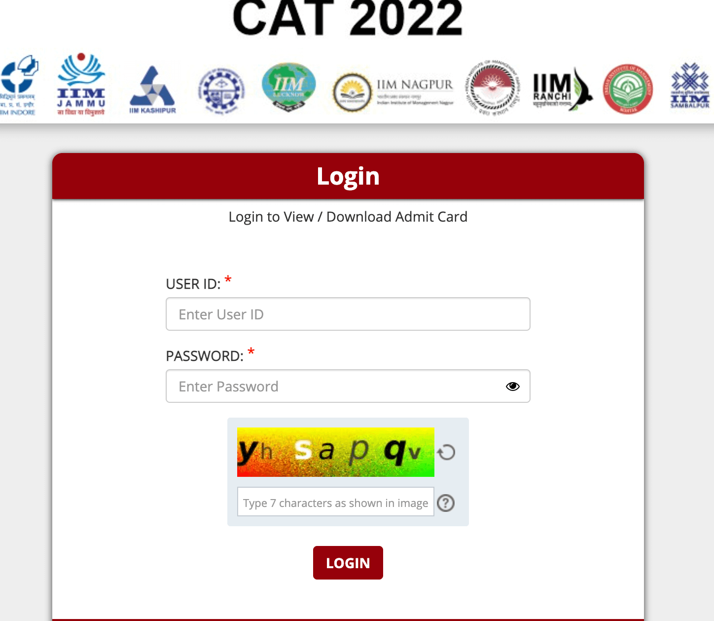 CAT Admit Card 2022 Out, Download Link at iimcat.ac.in